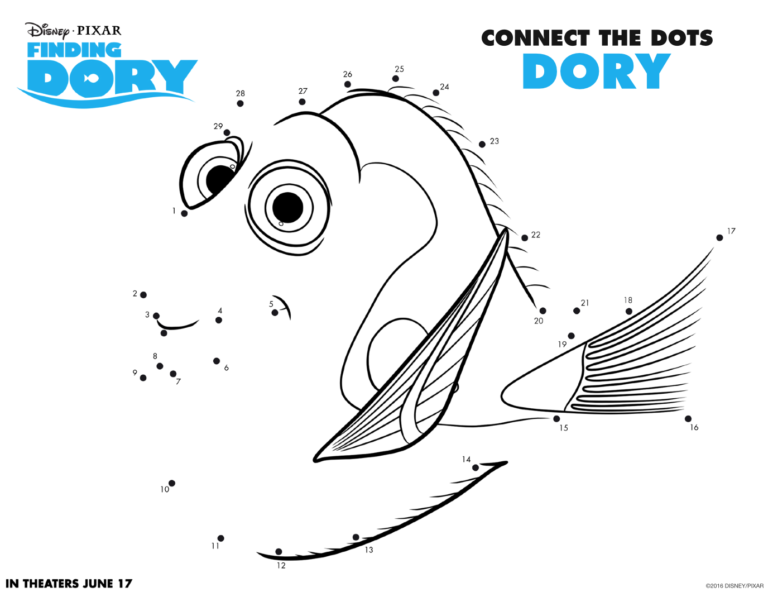 Finding Dory Activity Sheets | In Theaters June 17, 2016
