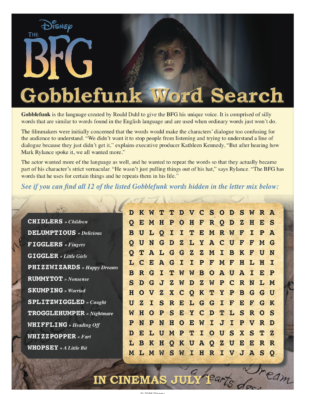 The BFG Activity Sheets - R We There Yet Mom?